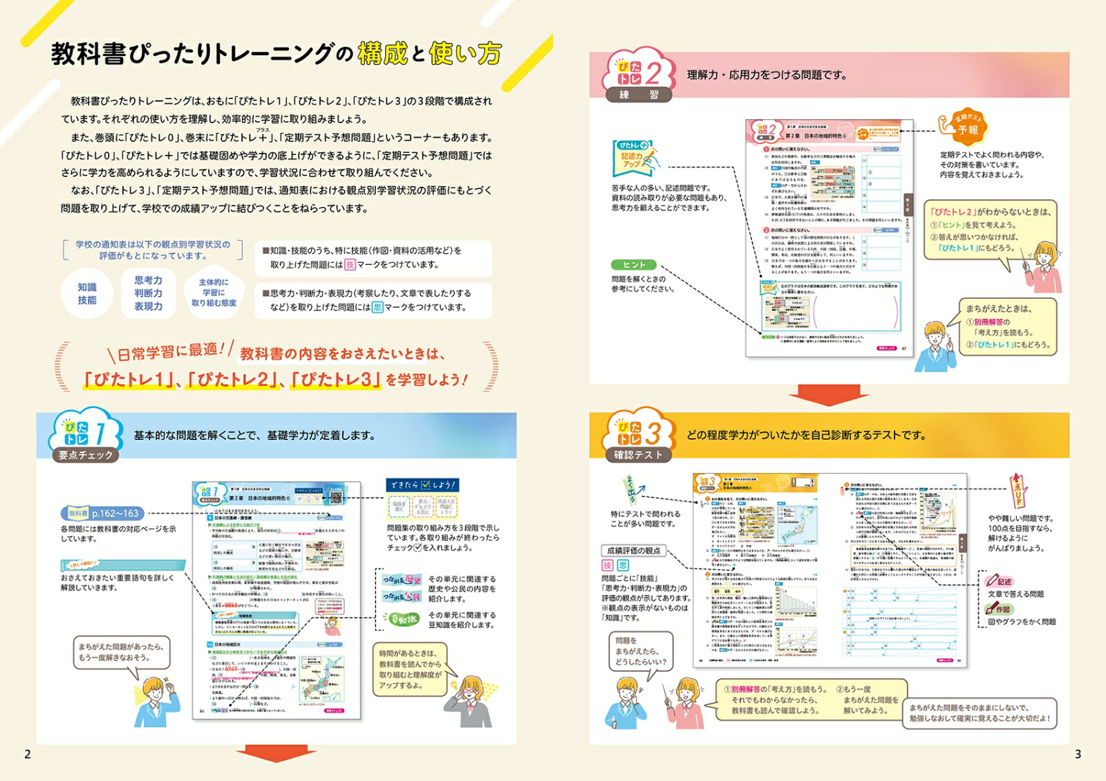 楽天ブックス 中学 教科書ぴったりトレーニング 地理 東京書籍版(教科書完全対応、オールカラー、学習ツール6定期テスト予想問題赤シート×